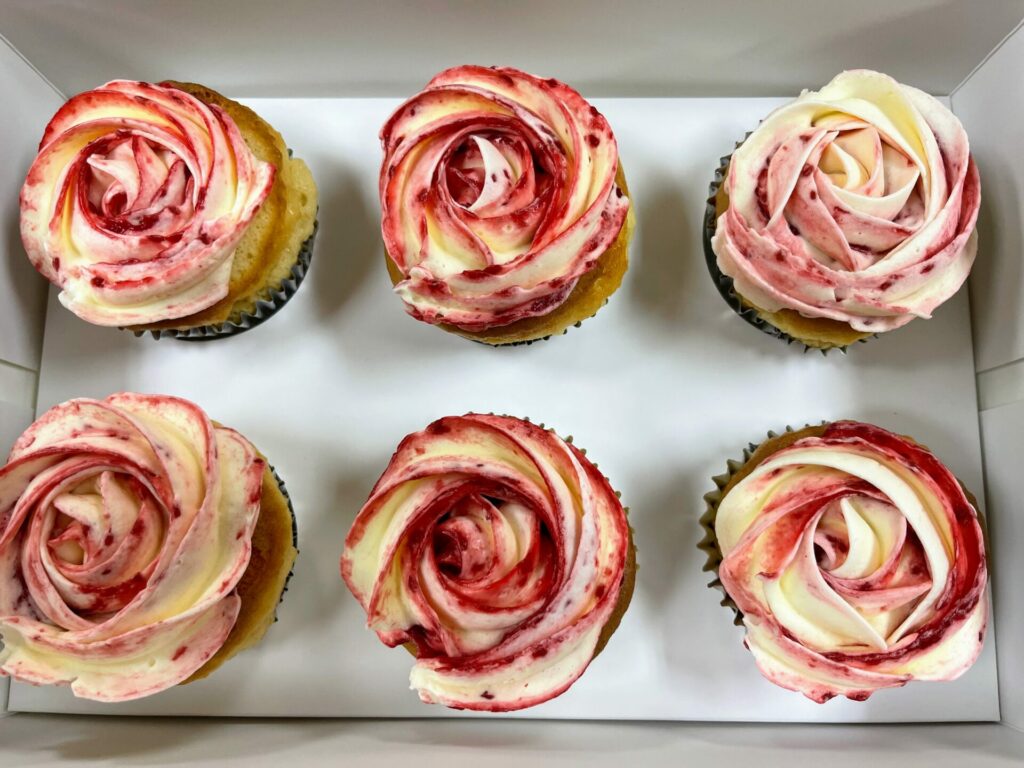 Dairy Free Vanilla Raspberry Cupcakes – Heidelberg Cakes