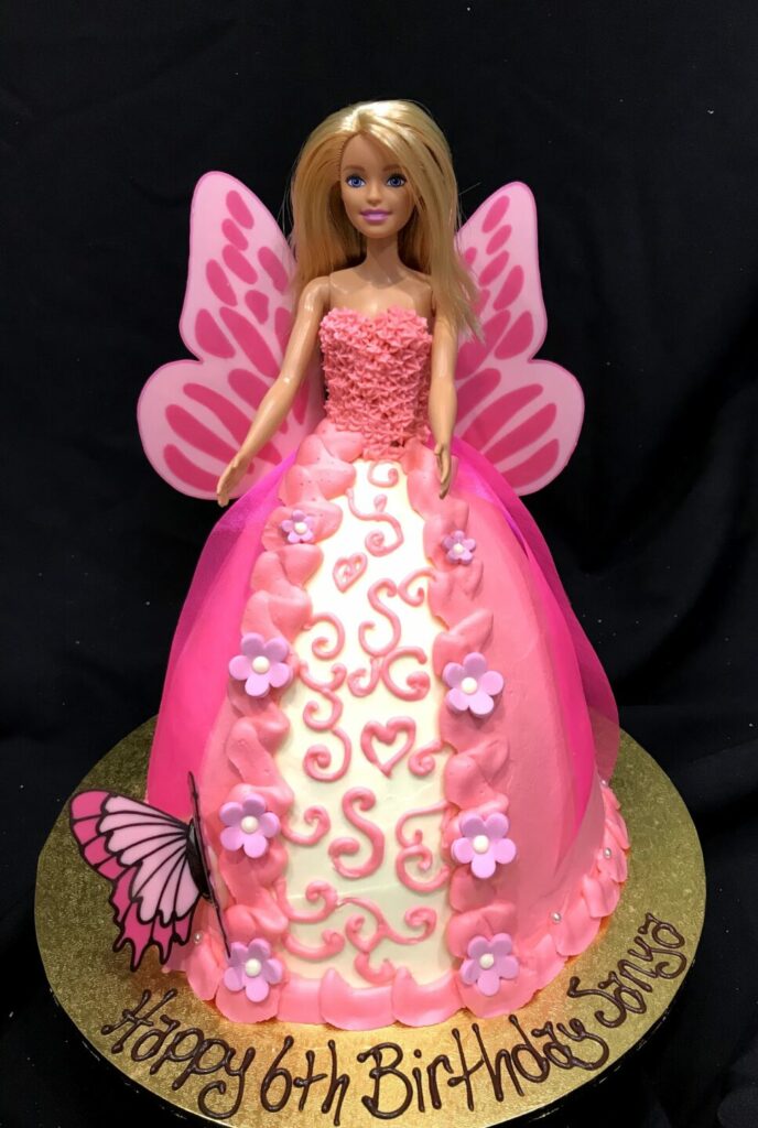 Pink Fairy Dolly Varden and Butterfly – Heidelberg Cakes