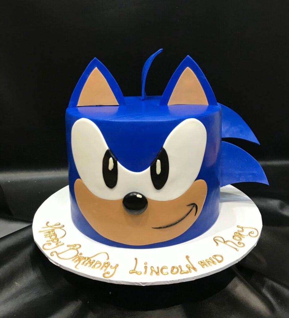 Blue Cartoon Hedgehog – Heidelberg Cakes