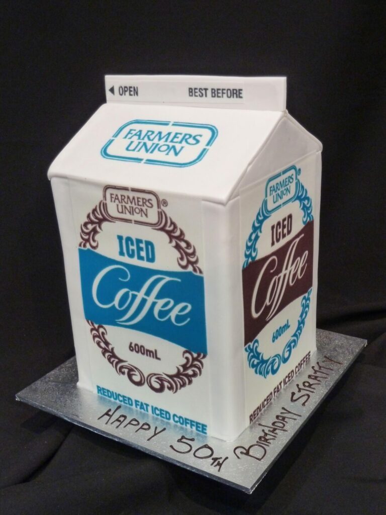 3D Standing 600ml Iced Coffee Carton – Heidelberg Cakes